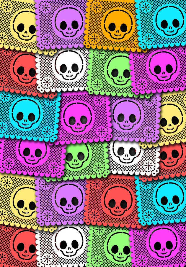 Mexican Day of the Death Decoration - Vector Stock Vector ...