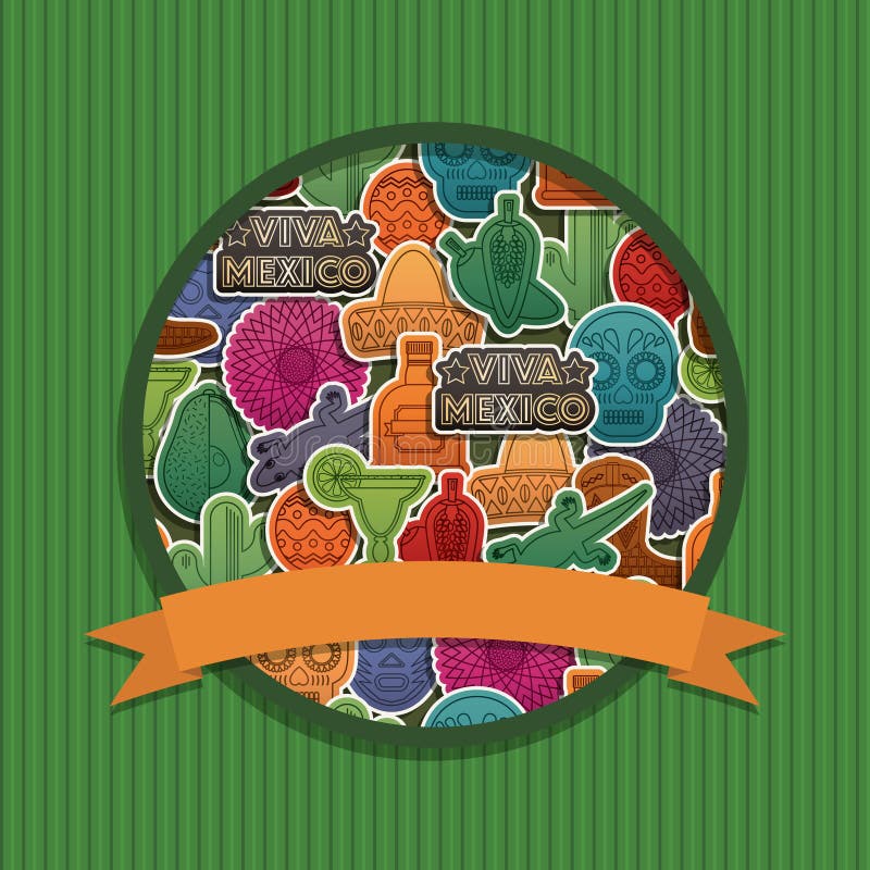 Mexican decoration stock vector. Illustration of ornament - 59763691