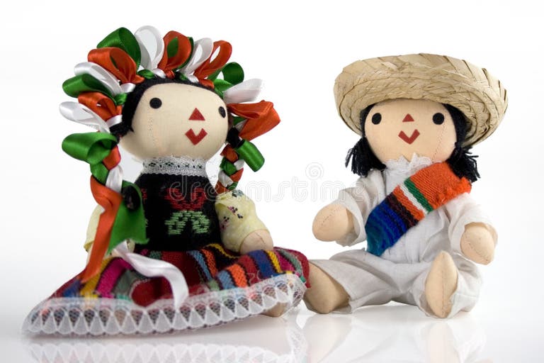 Mexican dolls stock photo. Image of fabric, colors, mexican - 7837794