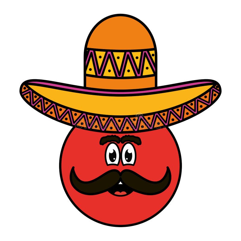 Smiley Face Mexican Hat Stock Illustrations – 90 Smiley Face Mexican ...