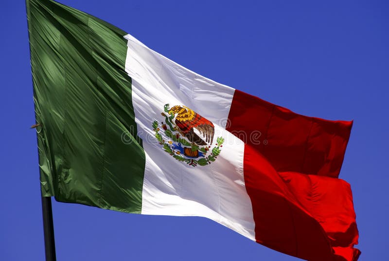 Mexican Flag stock photo. Image of mayans, high, mejico - 3215702