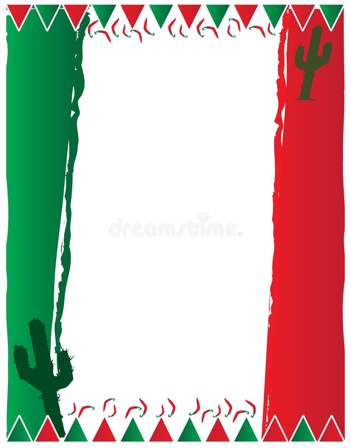 Hispanic Flags Border