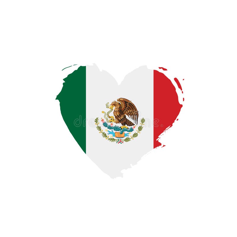Mexican Flag, Vector Illustration Stock Illustration - Illustration of ...