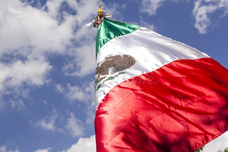 Mexican Flag stock photo. Image of symbol, union, patriotic - 97563552
