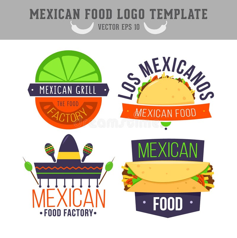 Mexican Food Logo. Logo Design Food Vector Template Stock Vector ...