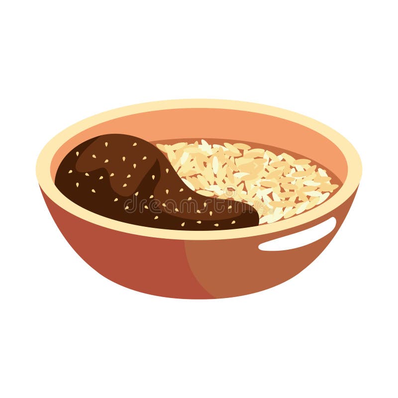 Mexican food mole stock vector. Illustration of chicken - 294572847