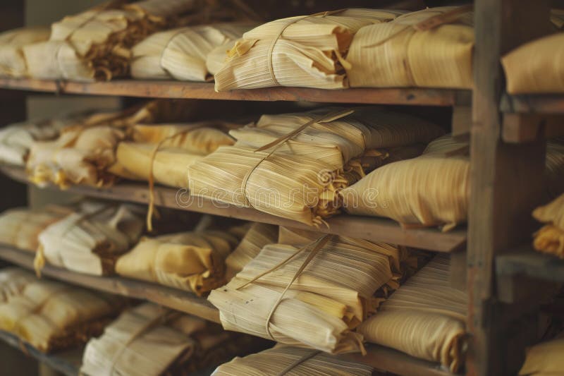 Mexican Food Tamales Side View Stock Photo - Image of beef, salsa ...
