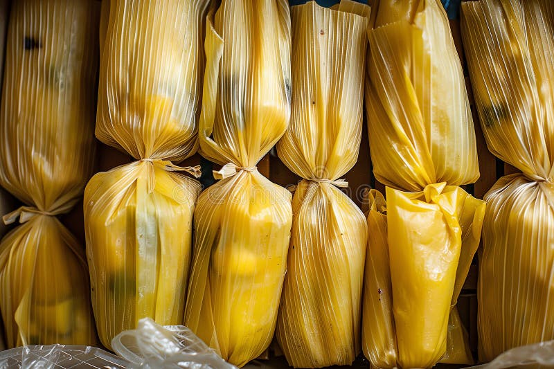 Mexican Food Tamales View from Above Stock Photo - Image of lunch ...