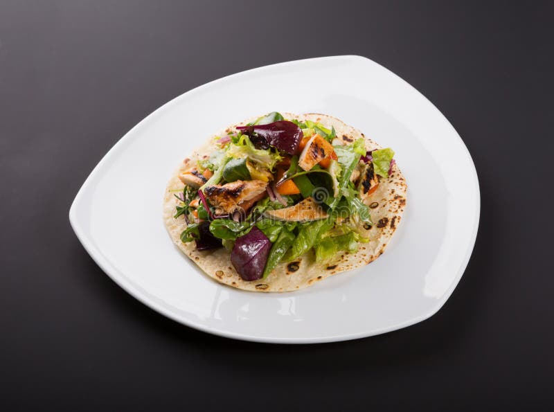 Mexican food tortilla wrap stock photo. Image of fajita - 181893468