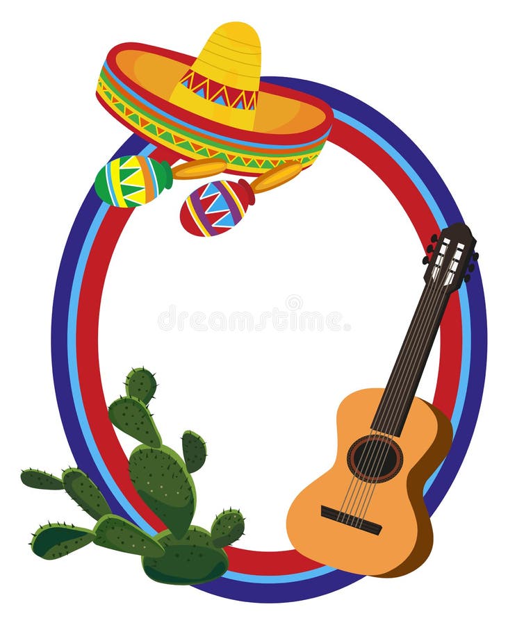 Mexican Frame stock vector. Illustration of life, mexico - 20719201