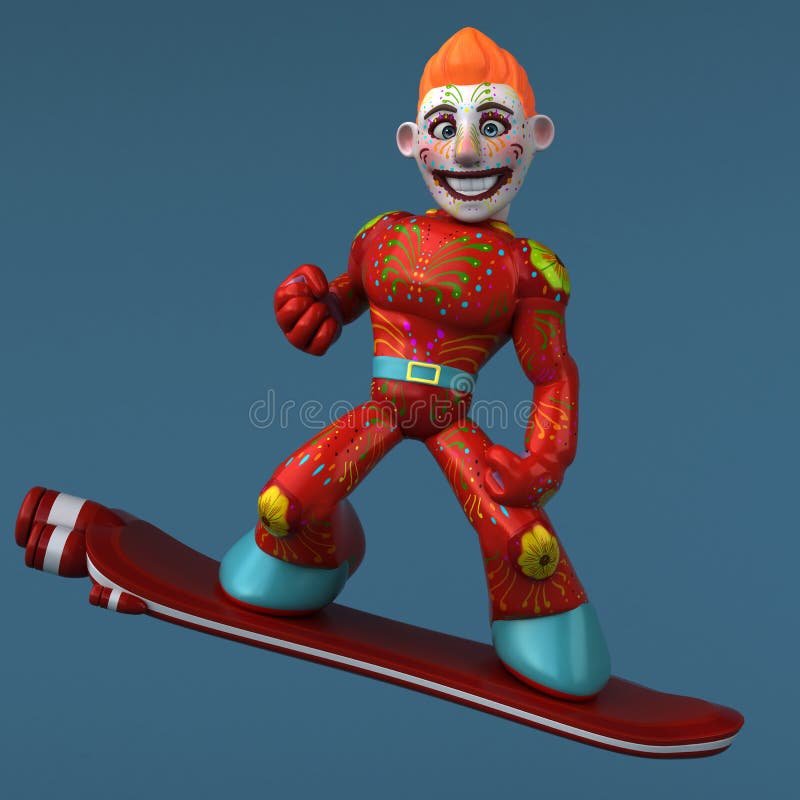 Mexican Hero - 3D Illustration Stock Illustration - Illustration of ...