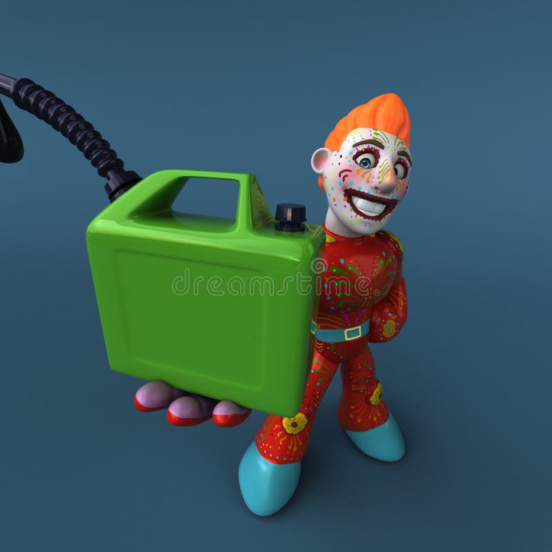 Mexican Hero - 3D Illustration Stock Illustration - Illustration of ...