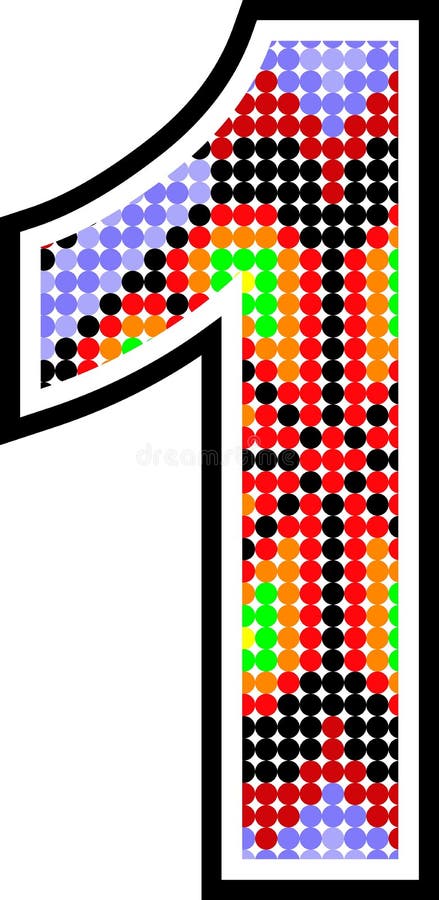 Mexican Huichol Style Art Colorful Number Nine Stock Vector ...