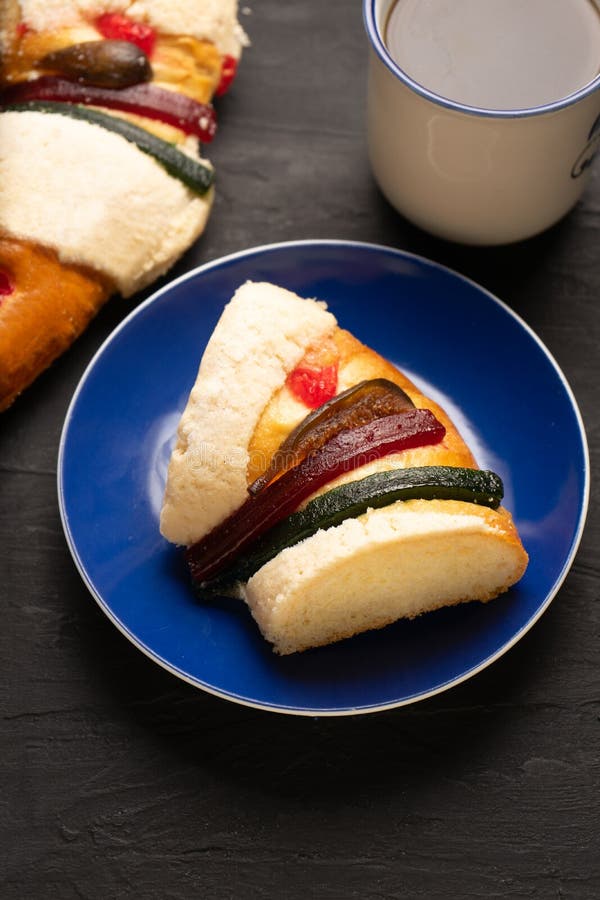 Mexican King Cake Also Called Rosca Stock Photo - Image of meal ...