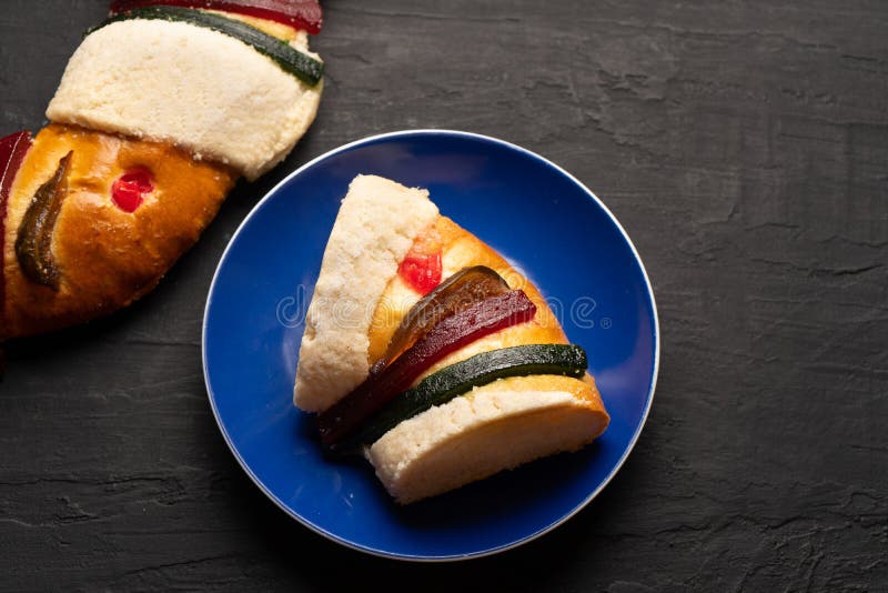 Mexican King Cake Also Called Rosca Stock Image - Image of cuisine ...