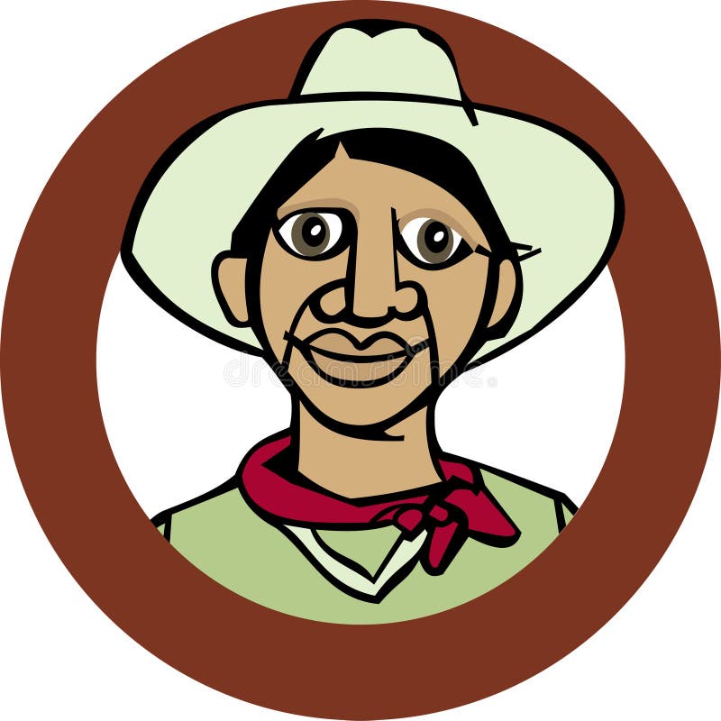 Mexican man stock vector. Illustration of farm, golden - 5376742