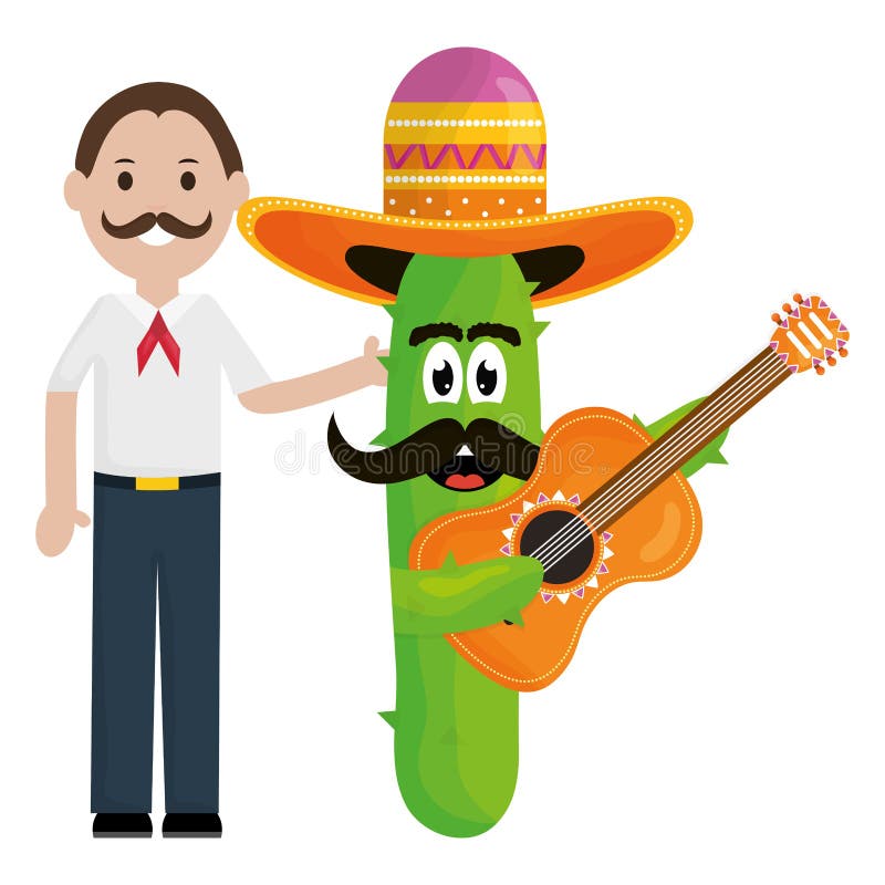Mexican Man Avatar Character Stock Vector - Illustration of simple ...