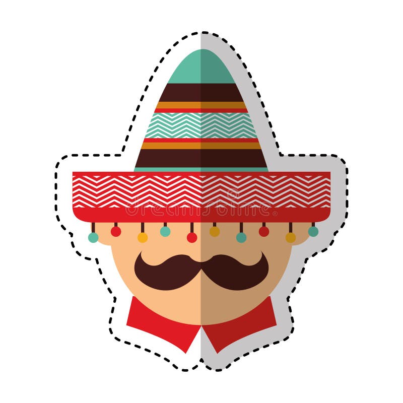 Mexican Man Avatar Character Stock Vector - Illustration of cartoon ...