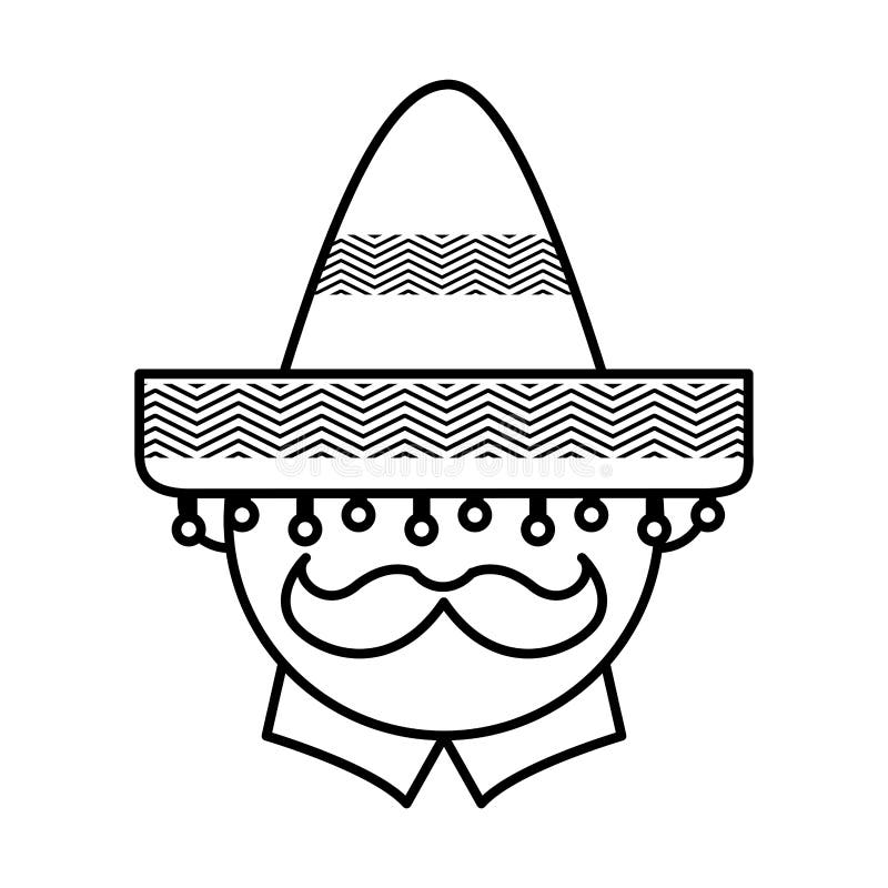 Mexican Man Avatar Character Stock Vector - Illustration of cartoon ...