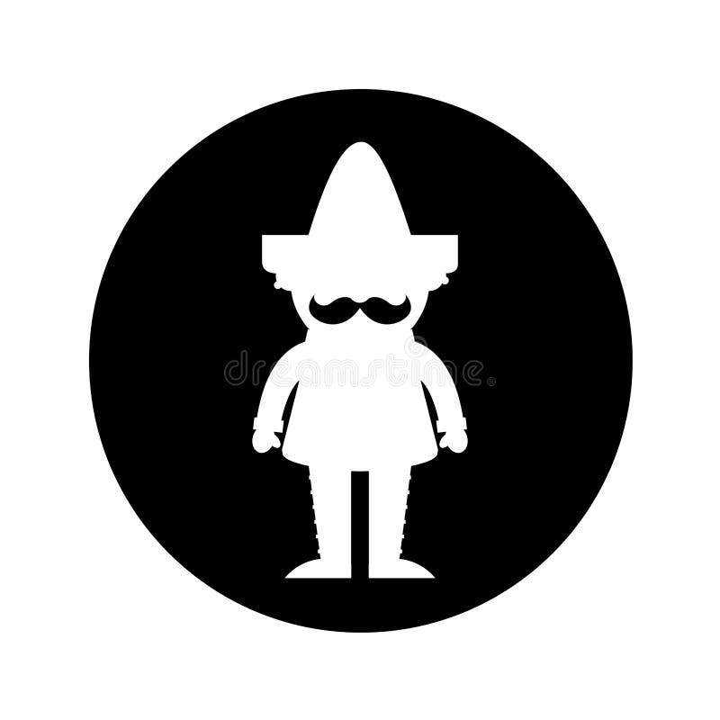 Mexican Man Avatar Character Stock Vector - Illustration of isolated ...