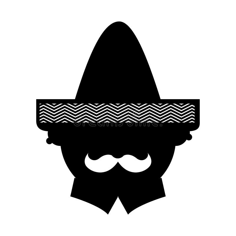 Mexican Man Avatar Character Stock Vector - Illustration of isolated ...