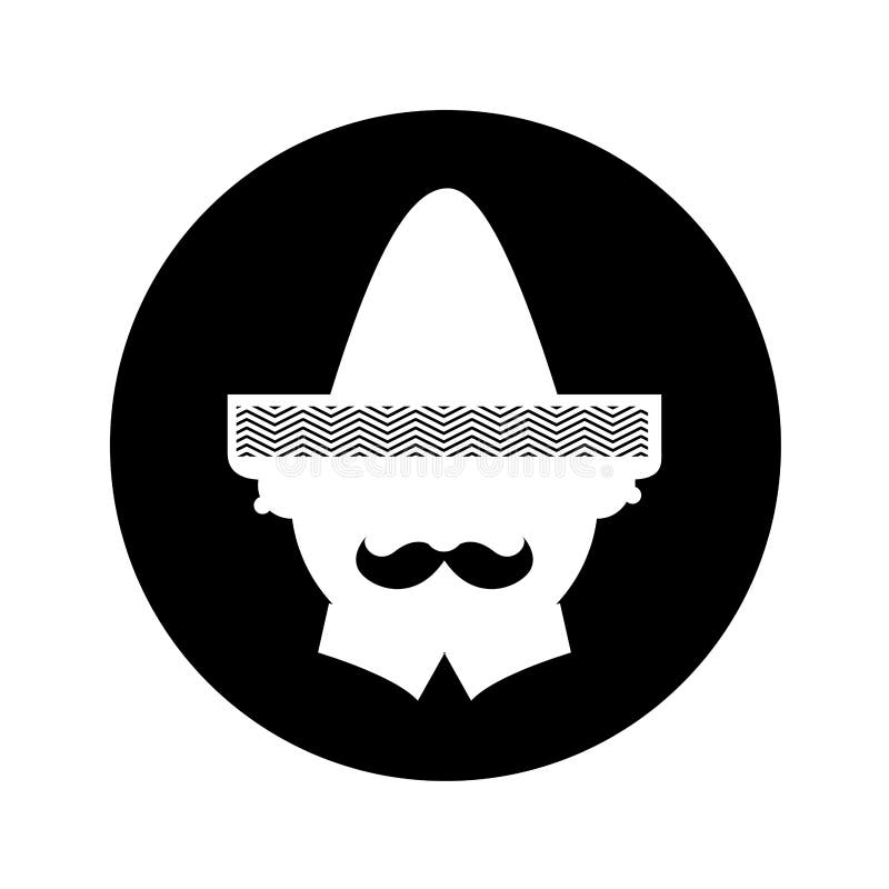 Mexican Man Avatar Character Stock Vector - Illustration of isolated ...