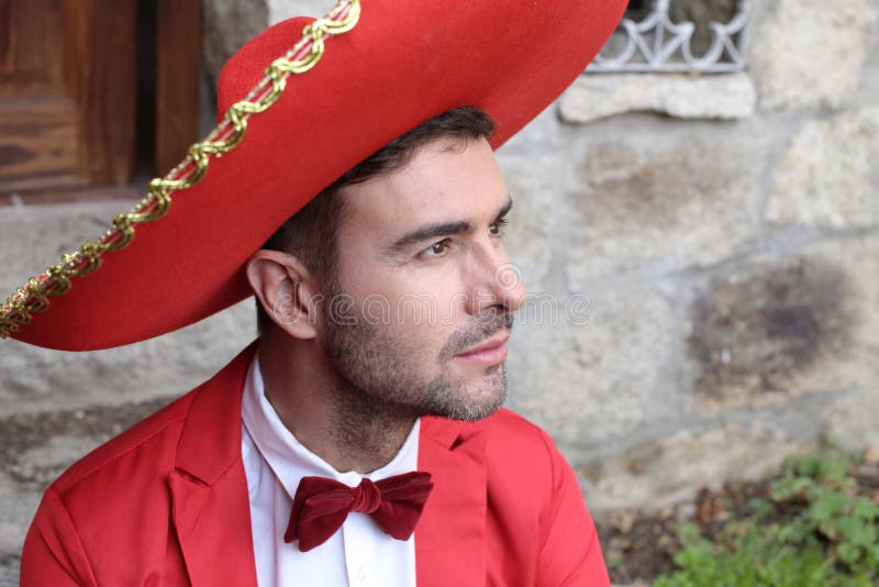 Mexican Man Dressed with Traditional Festive Clothing Stock Photo ...