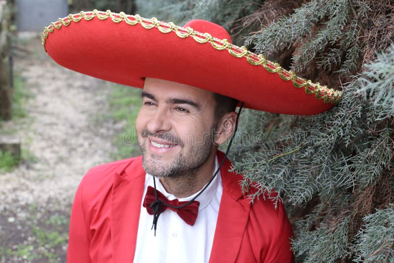 Mexican Man Dressed with Traditional Festive Clothing Stock Image ...