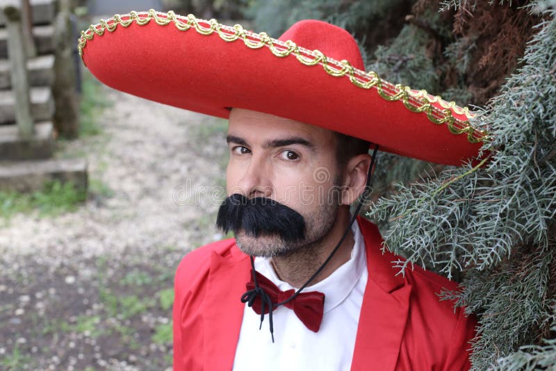 Mexican Man Dressed with Traditional Festive Clothing Stock Image ...