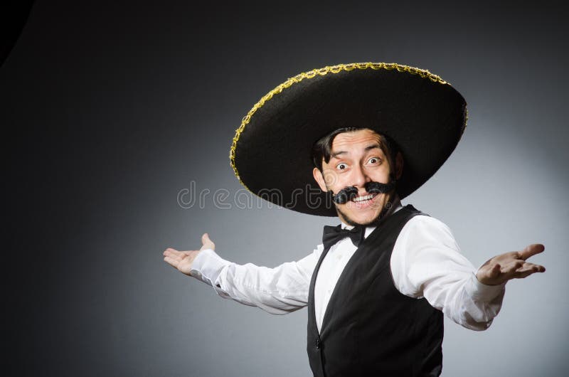Mexican man in funny stock photo. Image of face, latino - 41914182
