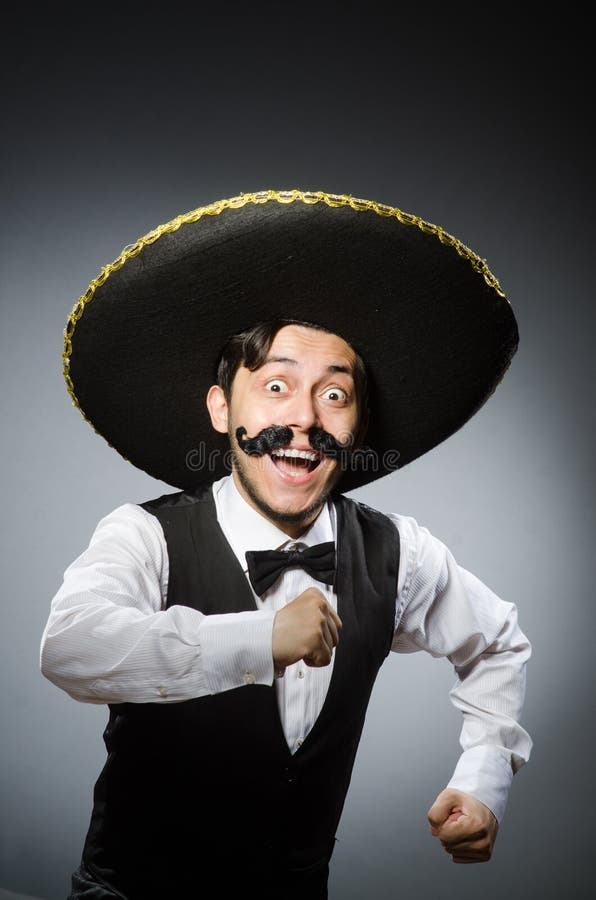 Mexican man stock photo. Image of humour, portrait, party - 42389418