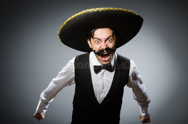 Mexican man in funny stock photo. Image of humour, mexican - 42585276