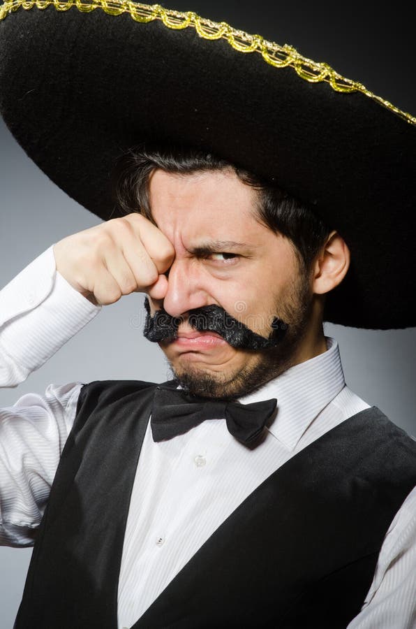 Mexican man in funny stock image. Image of funny, spanish - 43187023