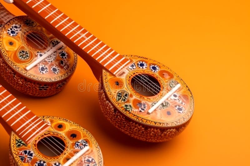 Mexican Musical Instruments, Top Angle Stock Illustration ...