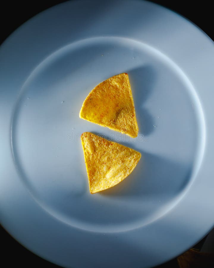 Mexican Nachos Tortilla Chips on Plate Stock Image - Image of mexico ...