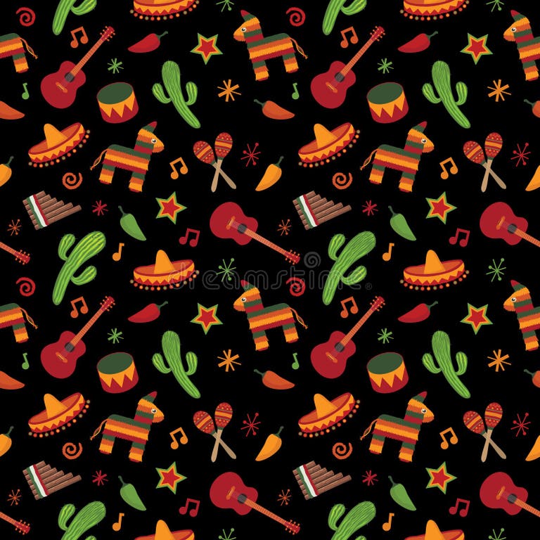Mexican Themed Background Stock Illustrations – 1,376 Mexican Themed ...