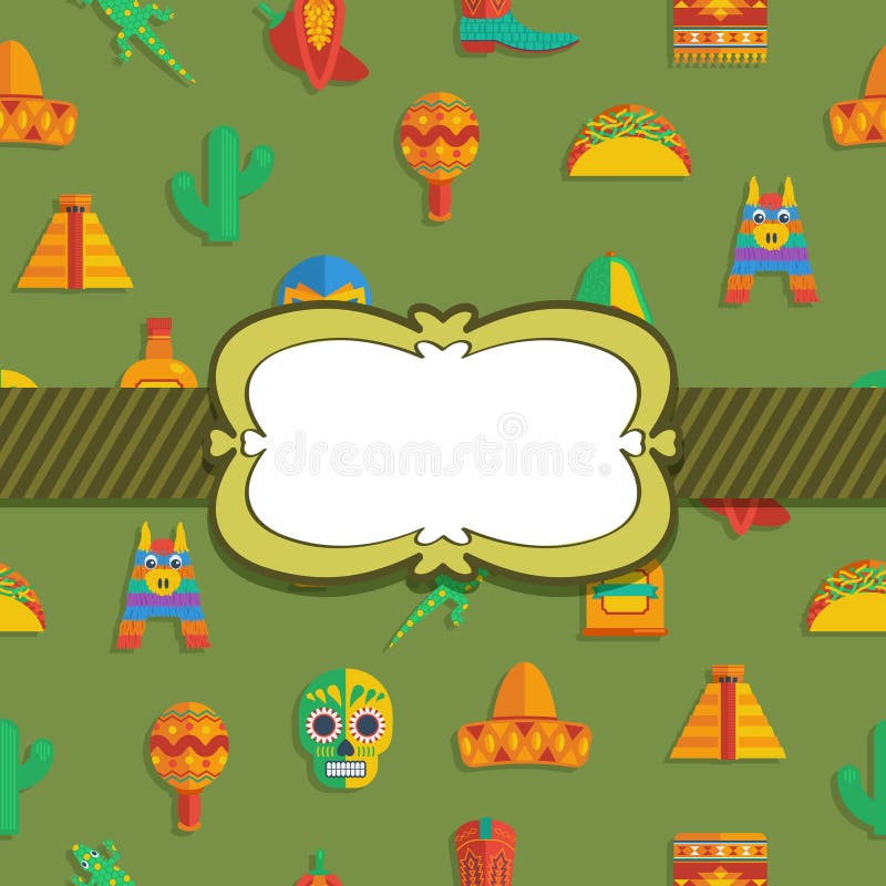 Mexican pattern stock vector. Illustration of aztec, abstract - 44950411