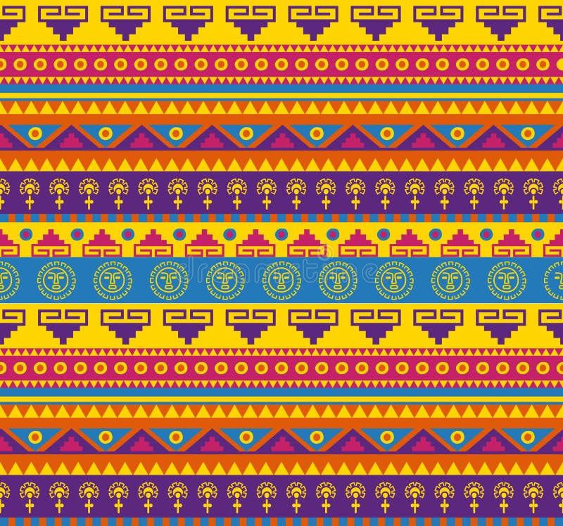 Mexican Fabric Pattern stock vector. Illustration of repeatable - 19104204