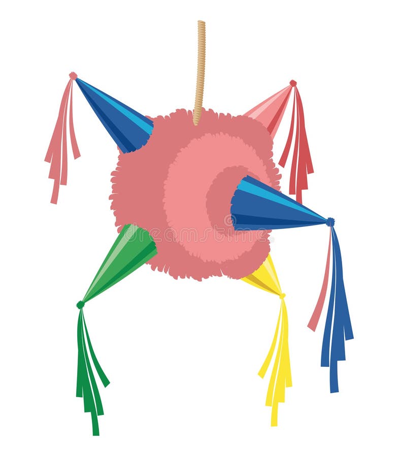 Mexican Star Pinata Line Style Icon Vector Design Stock Vector ...