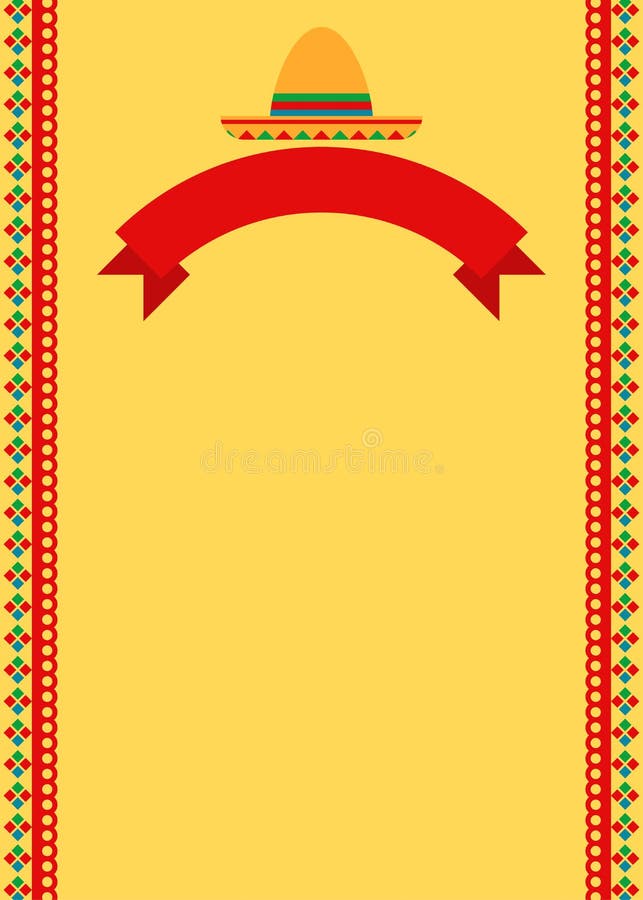 Mexican poster background stock vector. Illustration of theme - 113745570