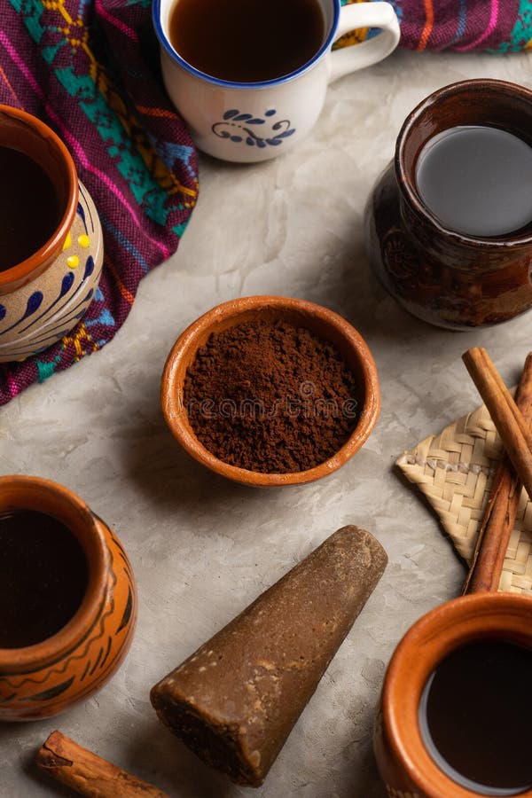 Mexican Pot Coffee with Cinnamon and Piloncillo Stock Image - Image of ...