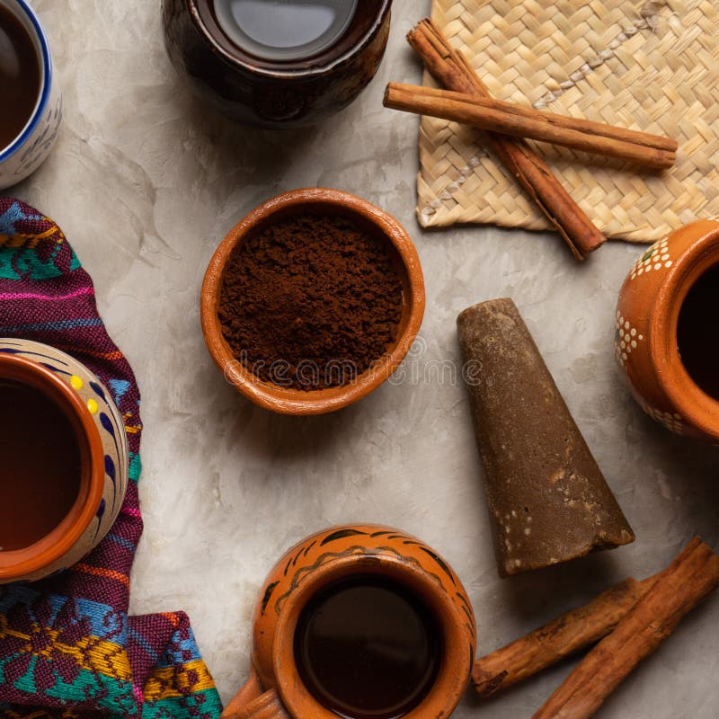 Mexican Pot Coffee with Cinnamon and Piloncillo Stock Image - Image of ...