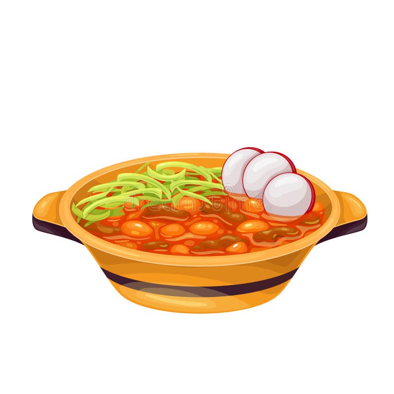 Mexican pozole icon stock vector. Illustration of isolated - 217960370