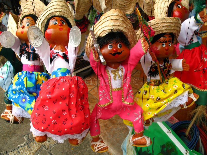 Mexican Puppet Dolls stock photo. Image of souvenirs, puppets - 2922014