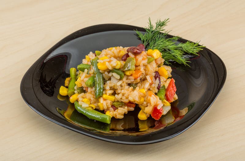 Mexican rice mix stock image. Image of cuisine, bowl - 51383727