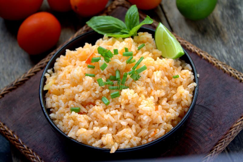 Mexican Rice stock image. Image of cheese, beef, maxican - 60999119