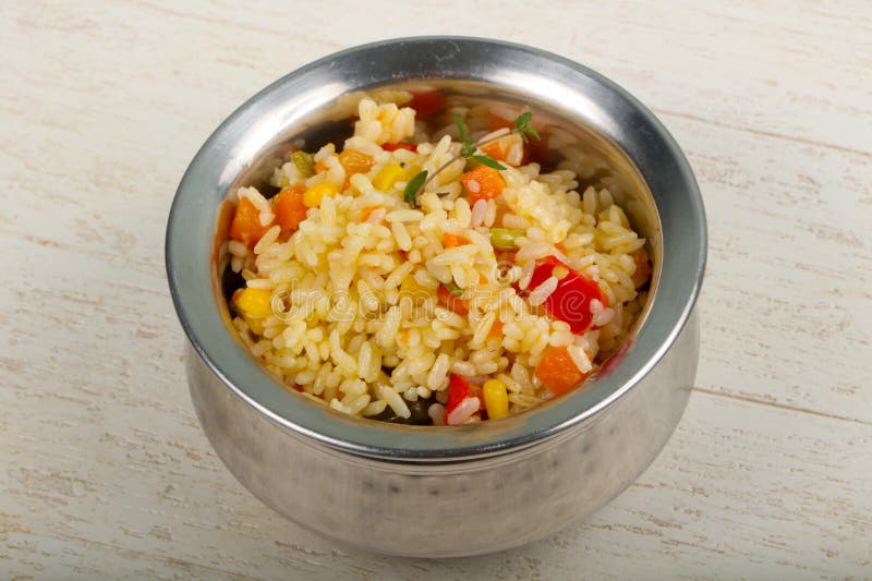 Mexican rice stock image. Image of chilli, bowl, minced - 143786235