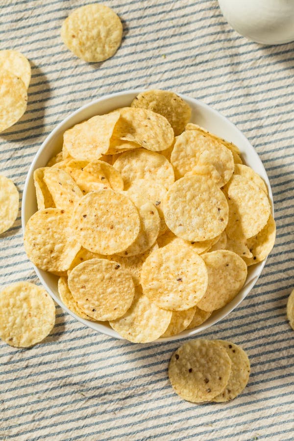 Mexican Round Tortilla Chips Stock Image - Image of chip, corn: 290353491