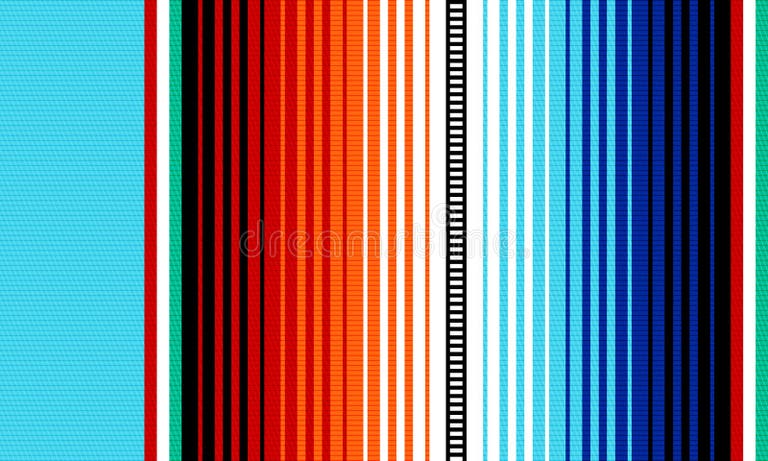 Mexican Rug Pattern. Serape Stripes Vector Stock Vector - Illustration ...