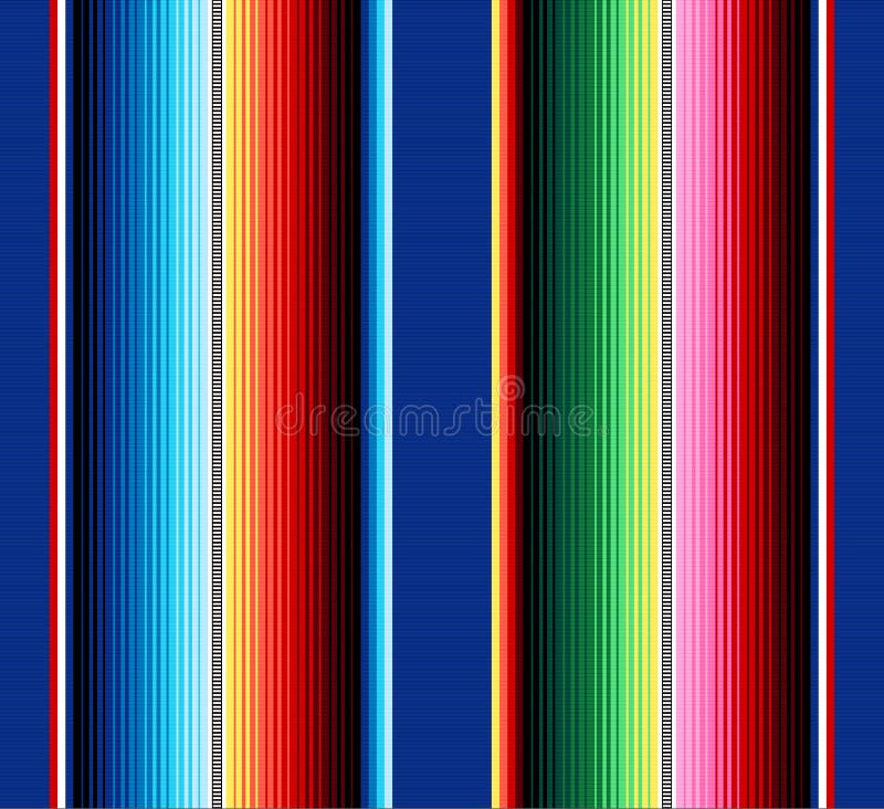 Mexican Rug Pattern. Serape Stripes Vector Stock Vector - Illustration ...